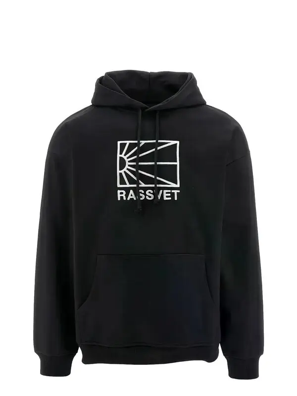 RASSVET Logo-print Hoodie - Black