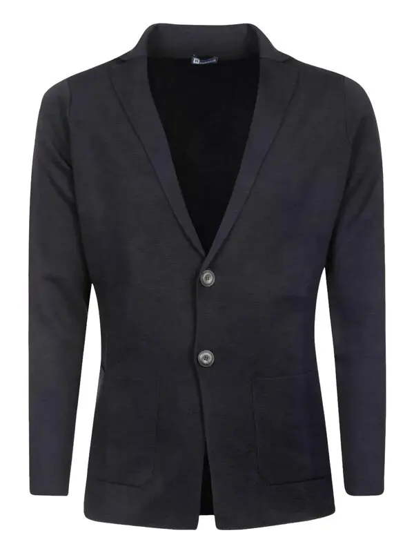 FILIPPO DE LAURENTIIS Button-front Pockets Jacket - Blue