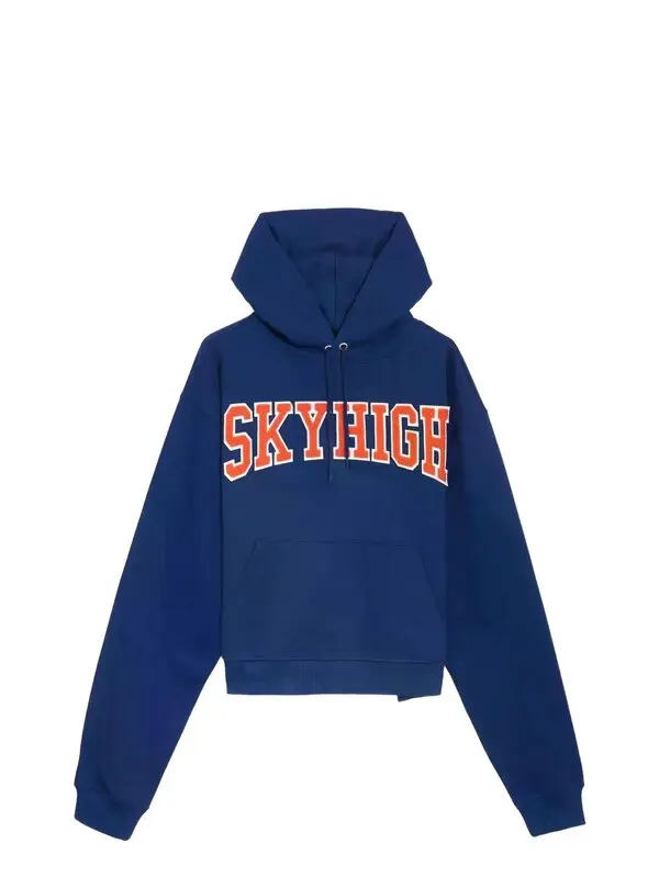 SKY HIGH FARM WORKWEAR Logo-print Hoodie - Blue