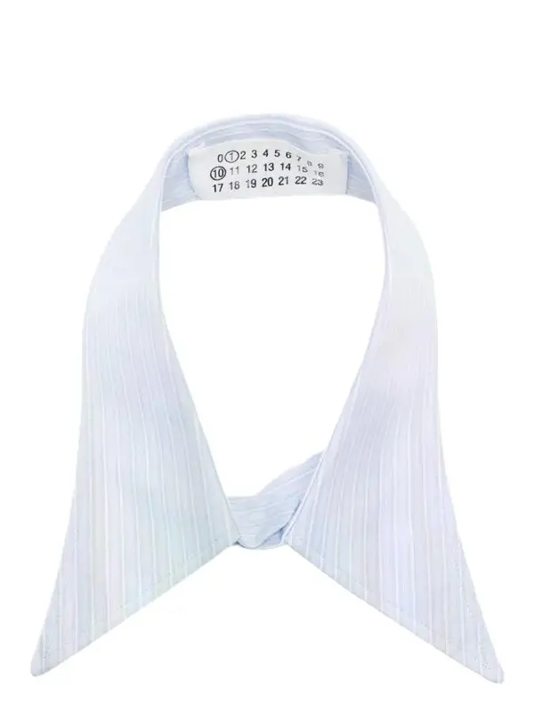 MAISON MARGIELA Striped Collar Tie - Blue