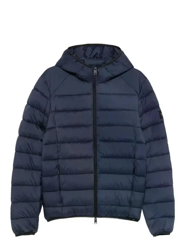 ECOALF Hooded Quilted Padded Jacket - Blue