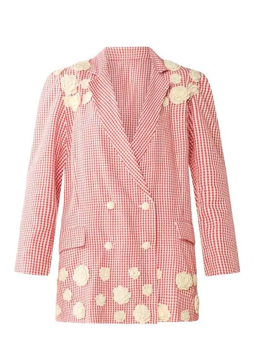 EDDY Meredith Blazer X Rainey Collaboration - Red Gingham