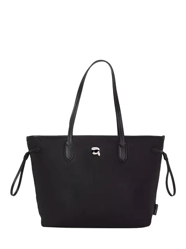 Karl Lagerfeld Ikon Drawstring Tote Bag - Black