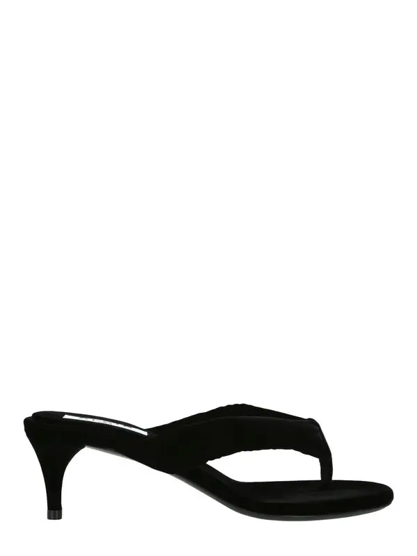 Alaïa Velvet Thong Sandals 55 - Black