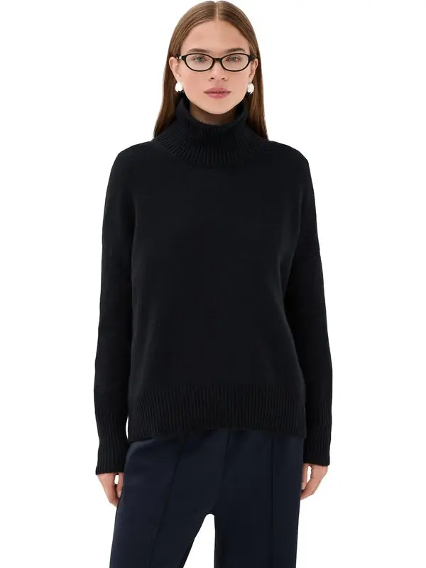 LISA YANG Heidi Cashmere Turtleneck Sweater - Black
