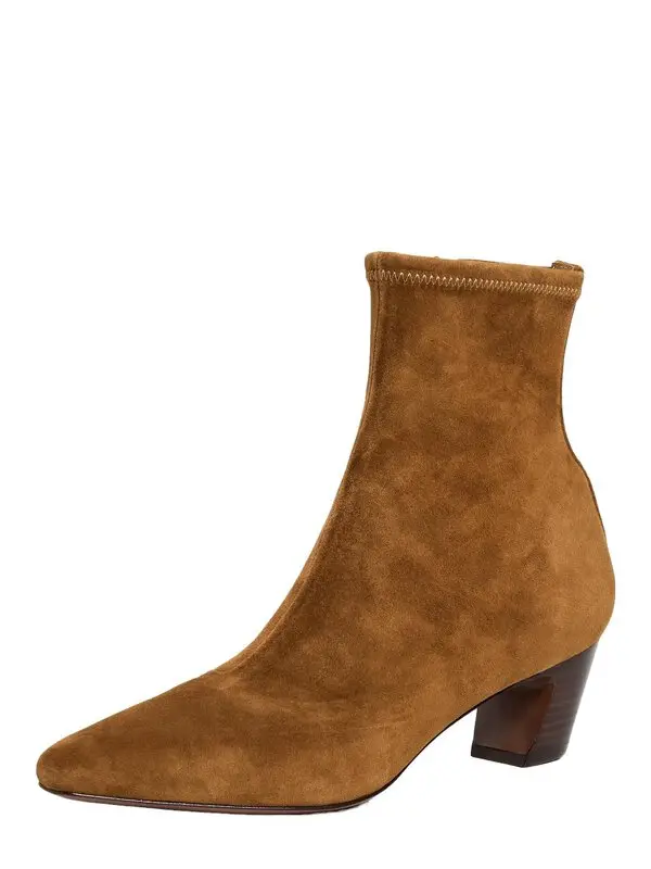 LOEFFLER RANDALL Doria Kicked Heel Ankle Boots - Cacao