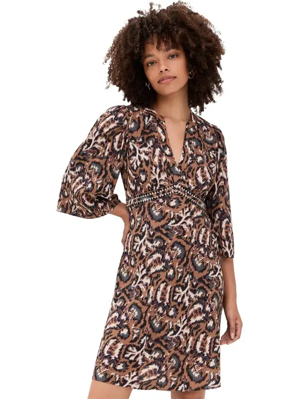 Ba&sh Onia Mini Dress - Ocre