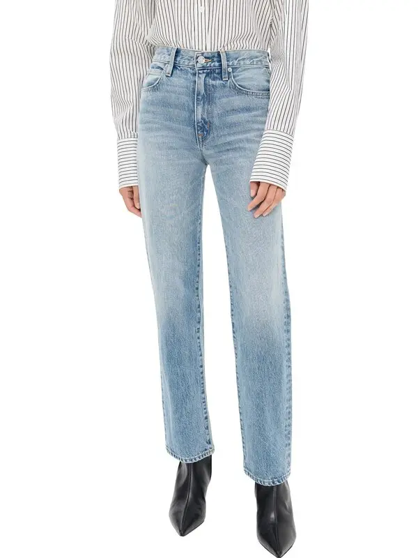 SLVRLAKE Kendra High-rise Straight Jeans - Back To Zero