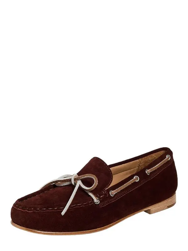 Freda Salvador Morgan Moccasins - Bordeaux Suede