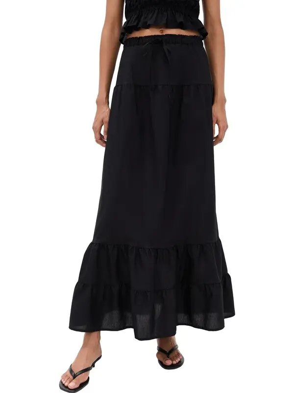 Peixoto Riley Maxi Skirt - Black