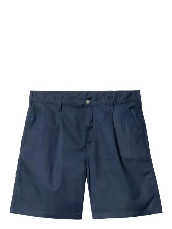 Carhartt Work In Progress Pleated Cotton Shorts - Blue
