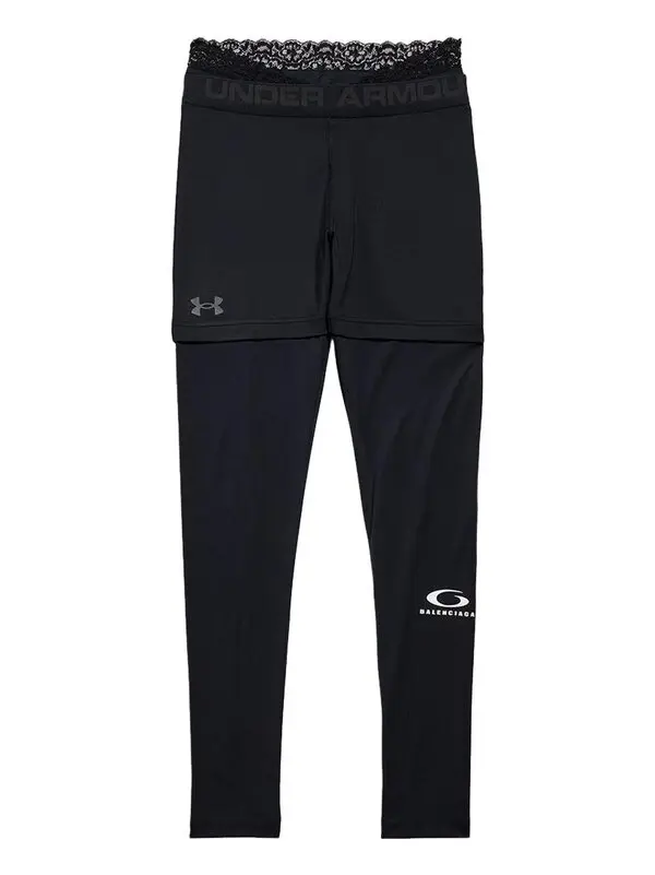 Balenciaga X Under Armour Layered Leggings - Black