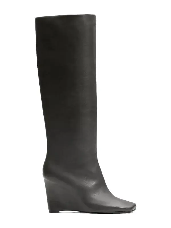Ami 90mm Two-tone Knee-high Boots - Grey