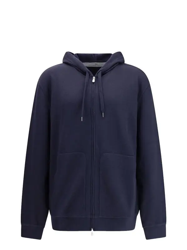Brunello Cucinelli Cashmere Hoodie - Blue