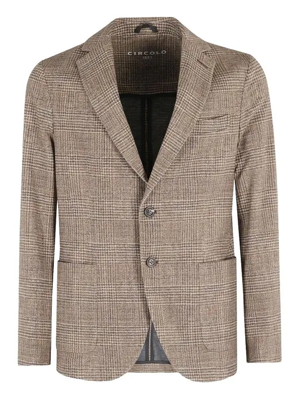 CIRCOLO 1901 Single-breasted Blazer - Brown