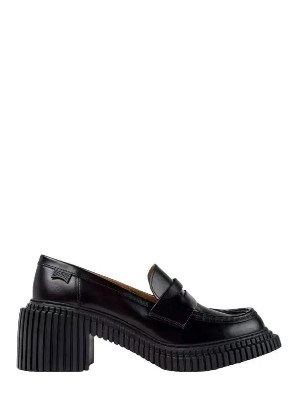 Camper Pix London Penny Leather Loafers - Black
