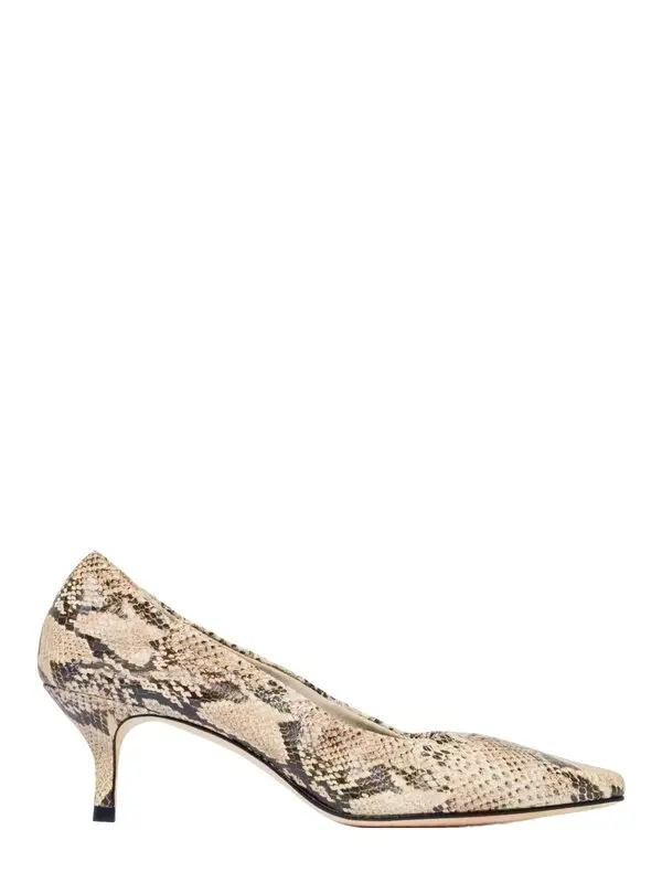 Bernardo 1946 57mm Snakeskin-effect Pumps - Neutrals