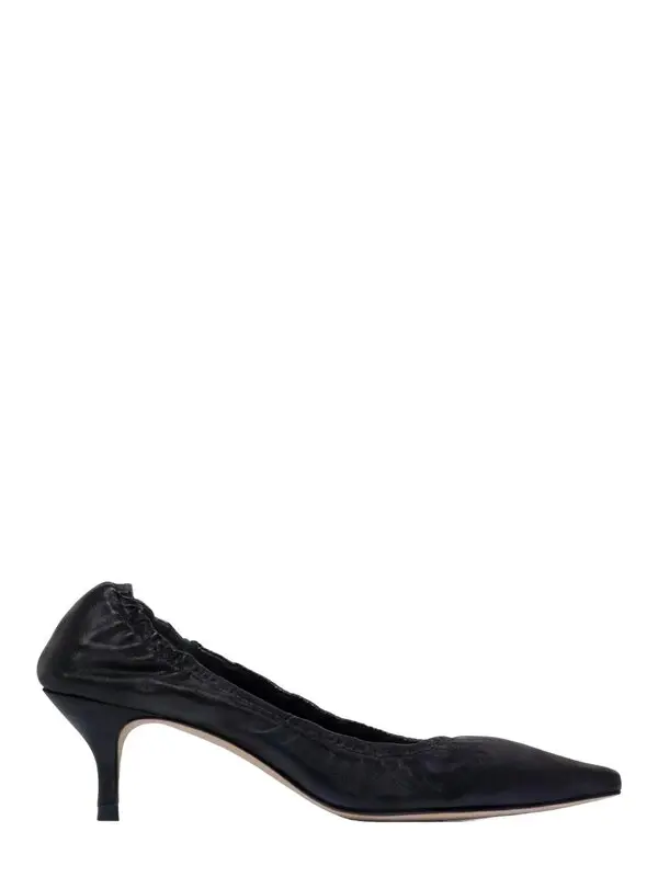Bernardo 1946 Manu Ruched Leather Pumps - Black
