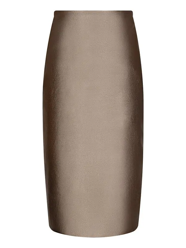 ANDRES OTALORA Susurros Pencil Skirt - Gold