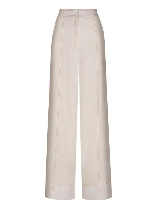 ANDRES OTALORA Esperandote Linen Pants - White