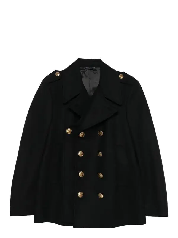 Dolce & Gabbana Double-breasted Pea Coat - Black
