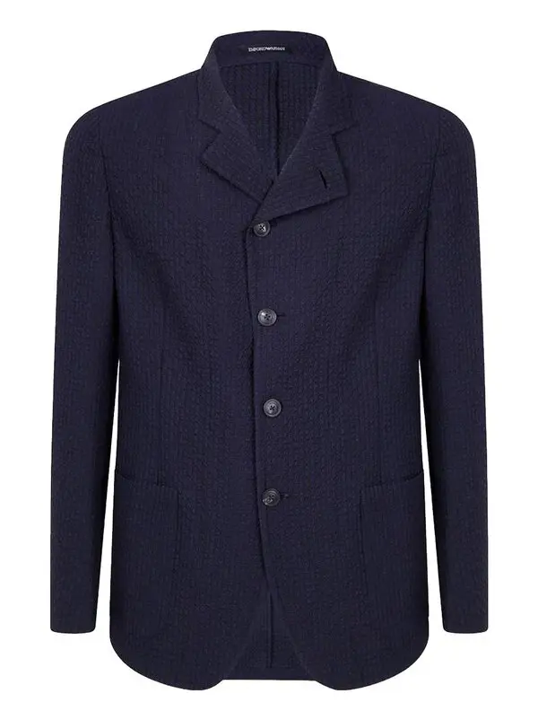 Emporio Armani Wool Jacket - Blue