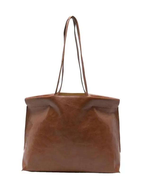 BEA MOMBAERS Leather Shopper - Brown