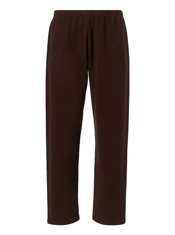 Stone Island Marina Logo Cotton Fleece Sweatpants - Brown