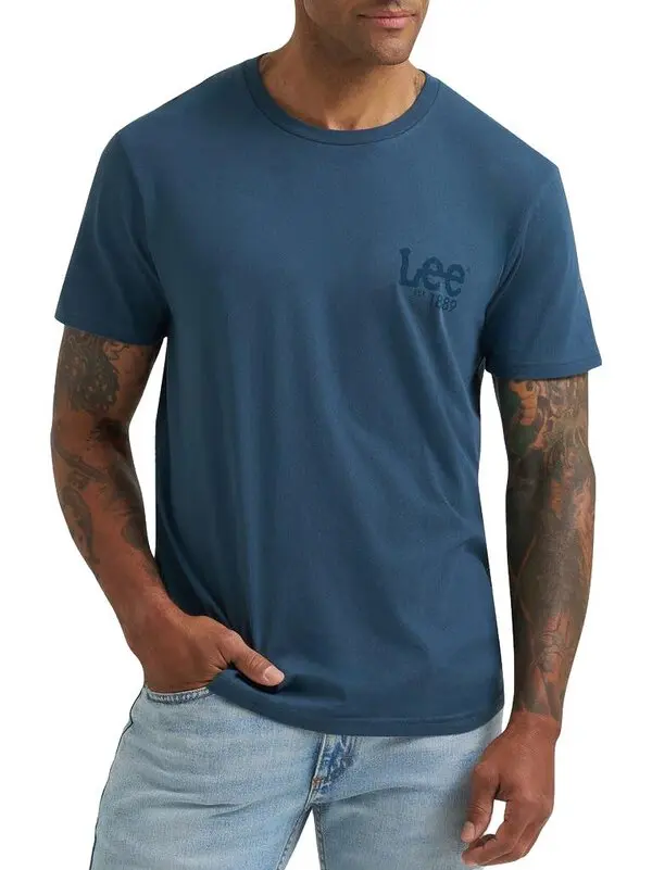 LEEM Logo Graphic T-shirt - Midnight Navy