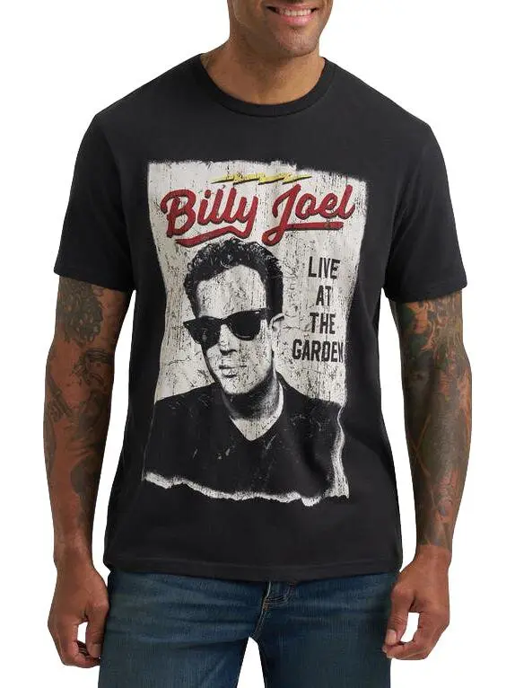 LEEM Billy Joel 'live At The Garden' Graphic T-shirt - Jet Black