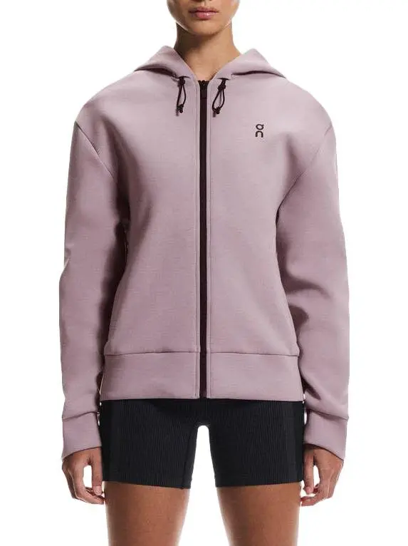 On Focus Tech Zip Hoodie - Heron