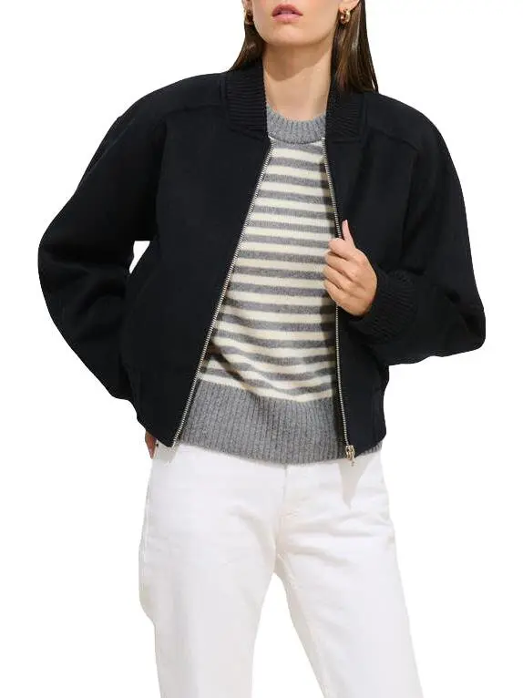ALEX MILL Bowery Street Wool Jacket - Navy