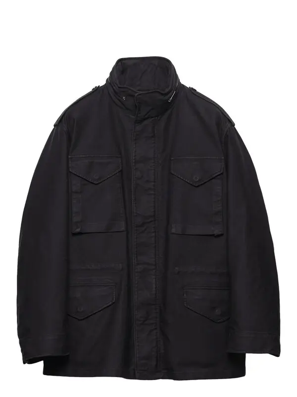Prada Medium-weight Cotton Down Jacket - Black