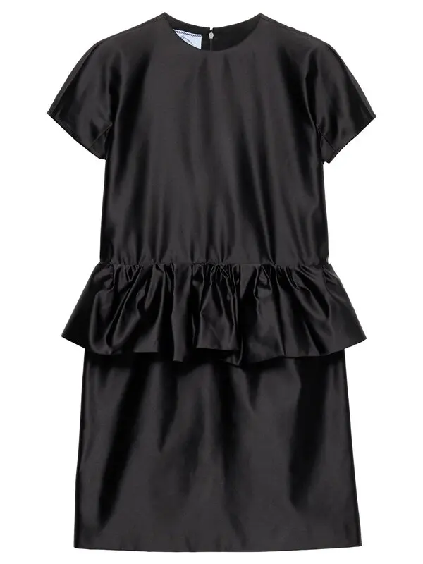 Prada Duchesse Silk Mini-dress - Black