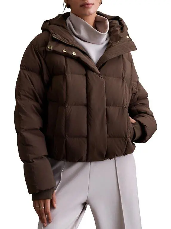 RHONE Puffer Down Jacket - Mahogany Brown