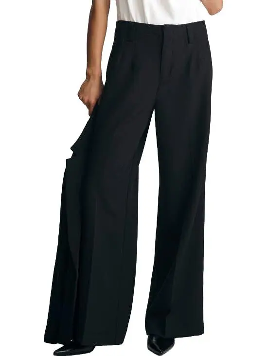 MAVI High Waist Wide Leg Pants - Black