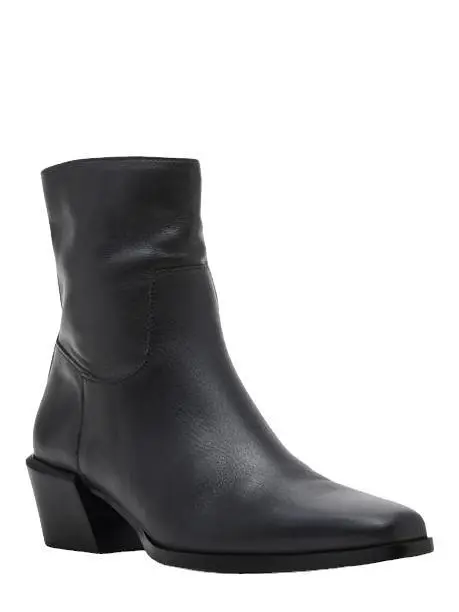 Steve Madden Daney Ankle Booties - Black Leather