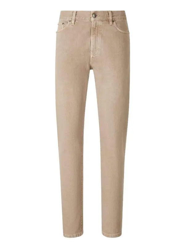 Zegna Straight Leg Jeans - Brown