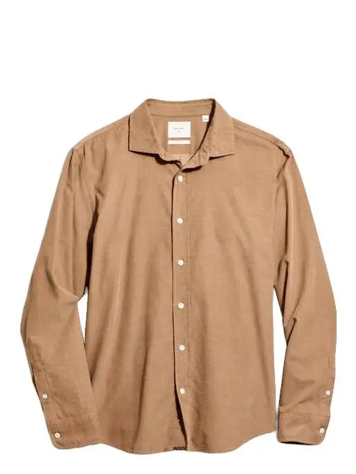 Billy Reid Cedar Corduroy Button-up Shirt - Light Brown