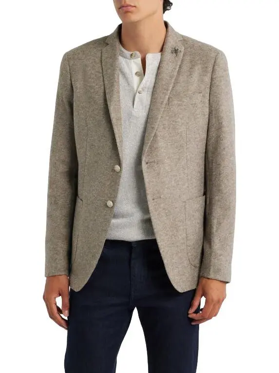 John Varvatos Varick Slim-fit Sport Coat - Oatmeal