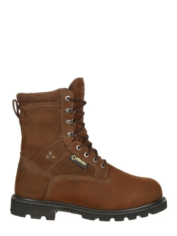ROCKY Steel Toe Goretex Waterproof 600g Insulated Work Boot - Brown