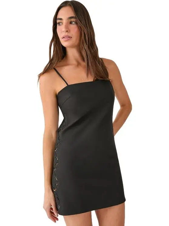 Nasty Gal Cutwork Side Tailored Strappy Mini Dress - Black