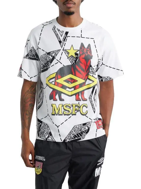 MARKET Msfc Graphic T-shirt - White/black