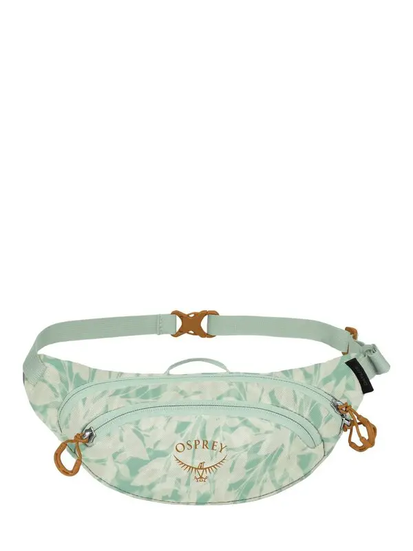 OSPREY Mini Daylite Water Repellent Belt Bag - Shaleafy Print Frosty Mint