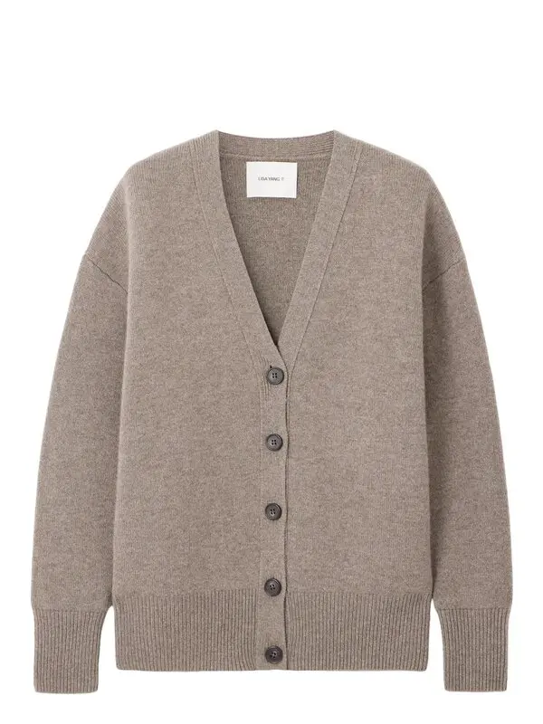 LISA YANG Amery Cashmere Cardigan - Gray