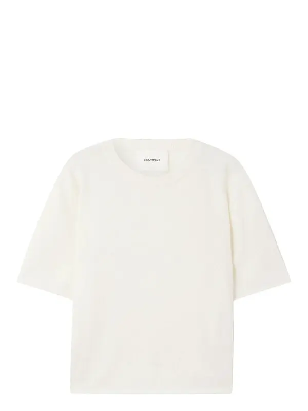LISA YANG Cila Cashmere T-shirt - Cream