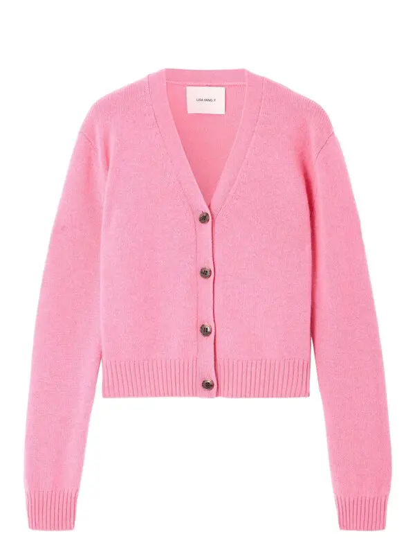 LISA YANG Marion Cashmere Cardigan - Pink
