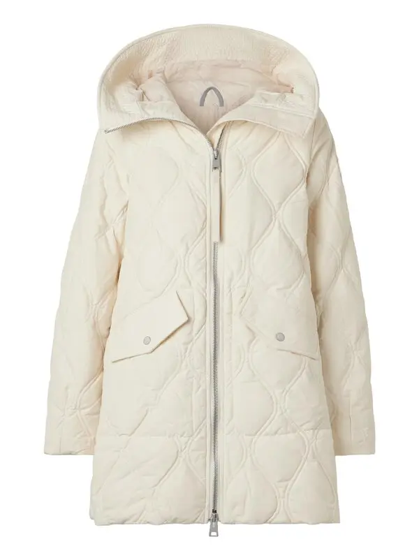 Canada Goose Alessia Hooded Quilted Ripstop Down Coat - Off-white