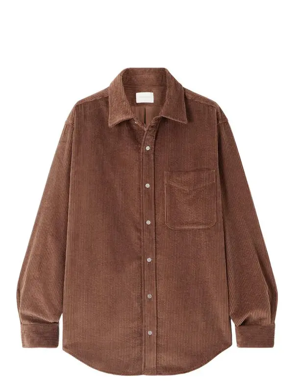 Aimé Leon Dore Cotton-corduroy Shirt - Brown