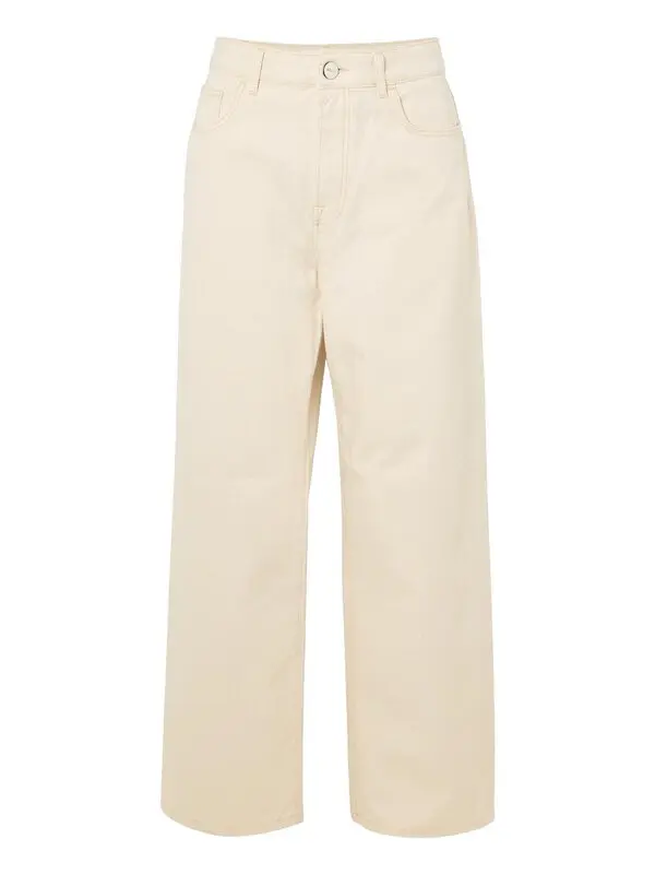 RÓHE High-rise Wide-leg Jeans - Neutrals